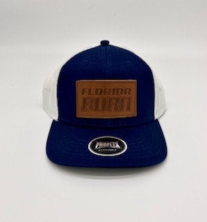 Leather Branded Trucker Hat | Florida Burn Store